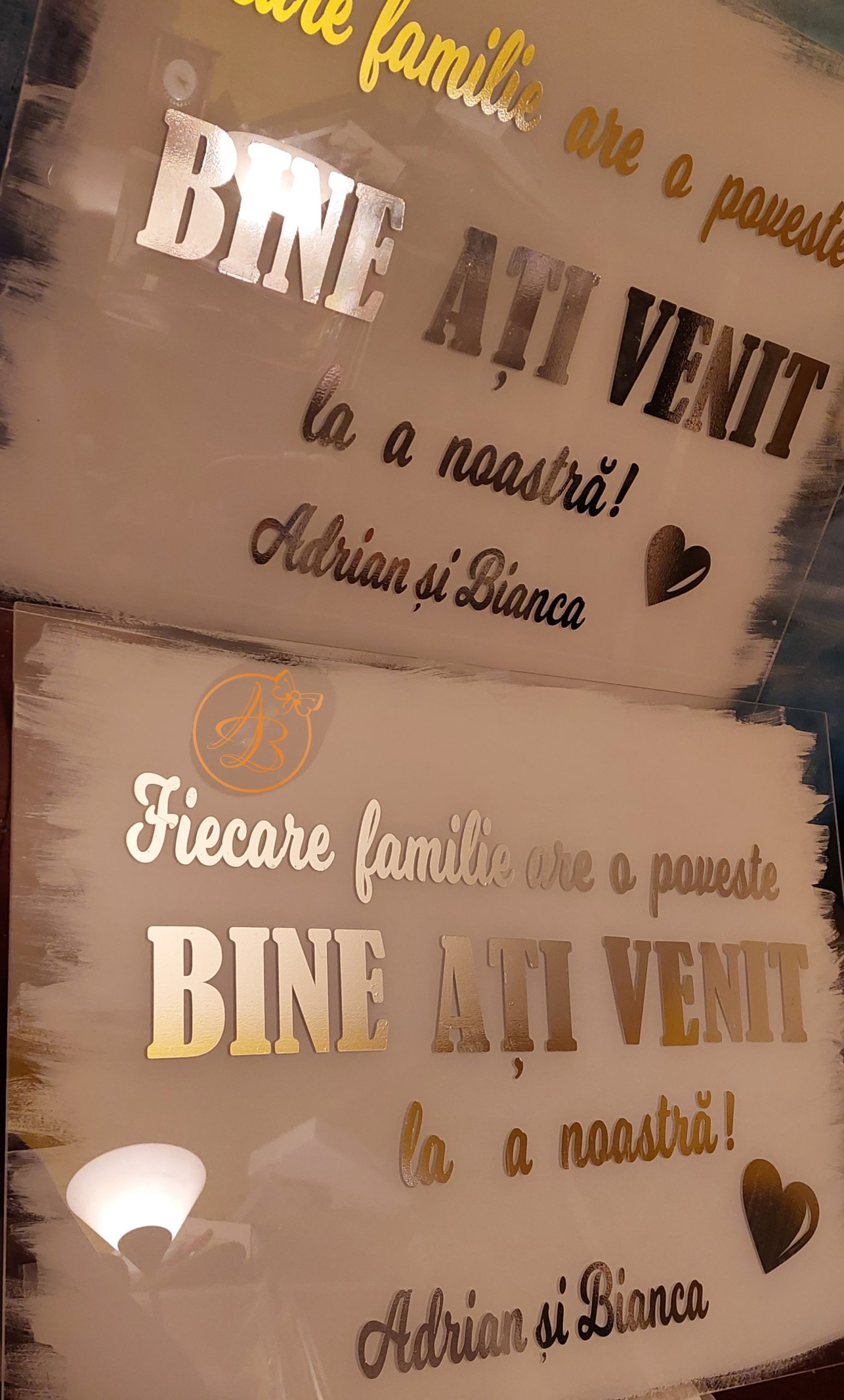Panou plexiglass Bine ati venit – Art Butik