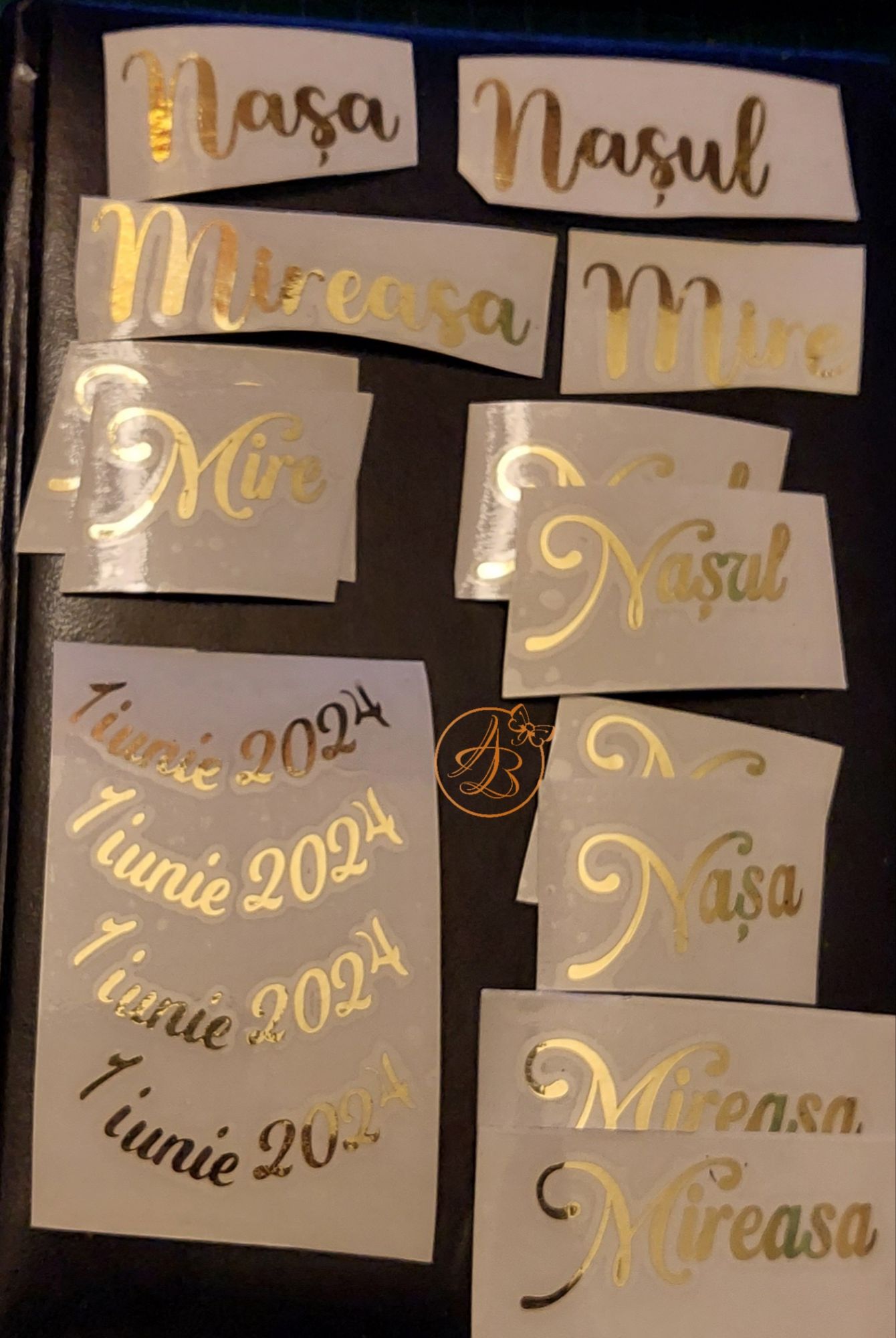 Stickere pentru pahare cu data – Art Butik